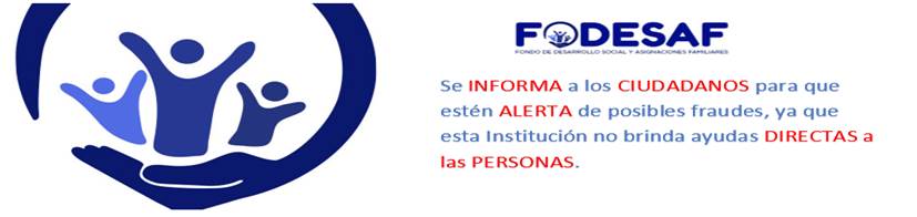 Bienvenidos al Sitio Oficial de FODESAF